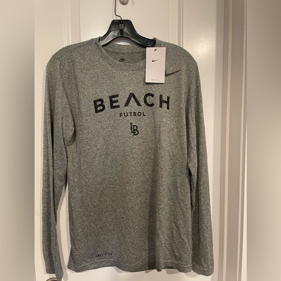 Nike | Shirts | Nwt Long Sleeve Dry Fit Lbsu Csulb Beach Futbol Spirit ...